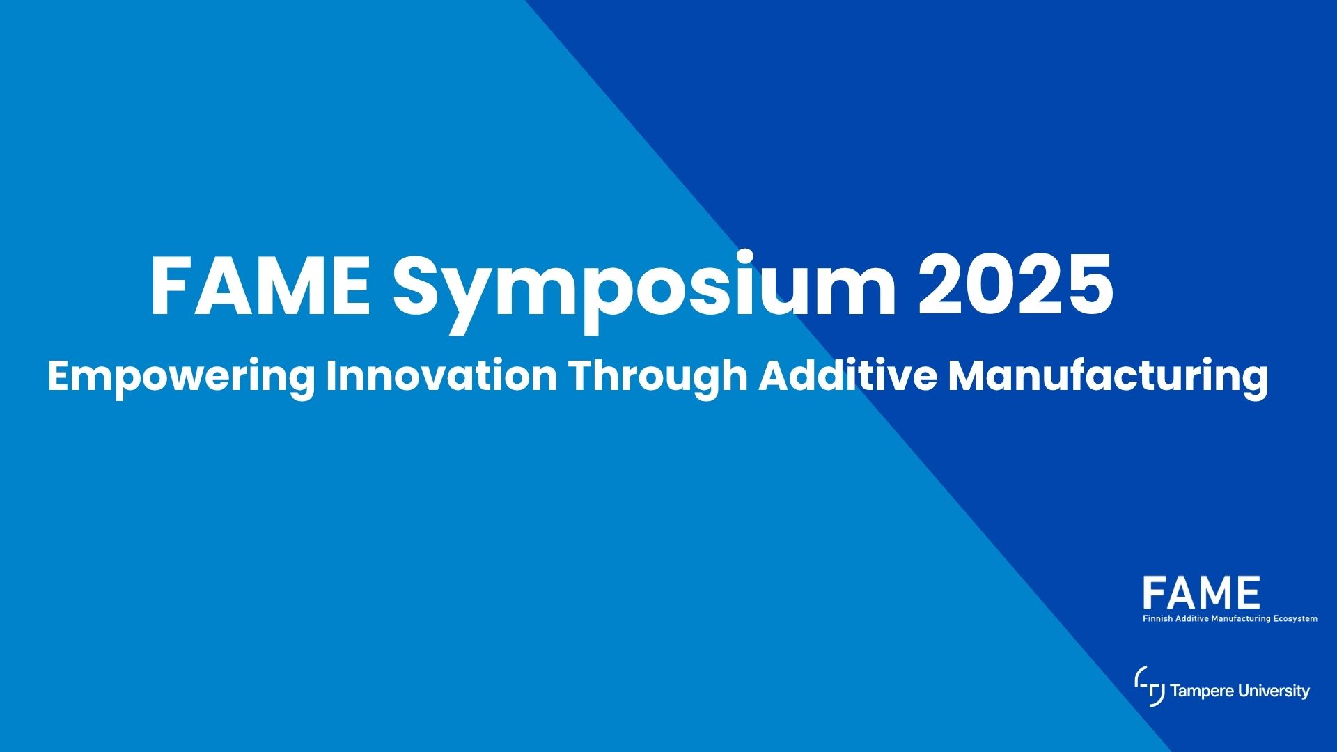 Thank you for making FAME Symposium 2025 a success! - FAME - Finnish ...